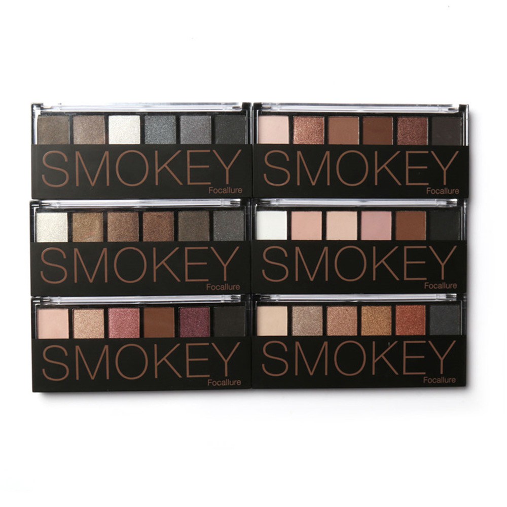 FOCALLURE 6 Colors Nude/Smoky Eyeshadow Palette FA06 – Nextcool