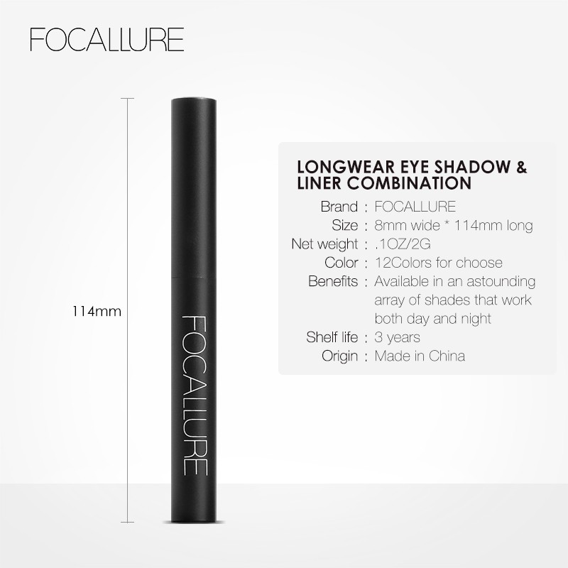 FOCALLURE Cream Shimmer Single Eyeshadow Pencil FA38 – Nextcool