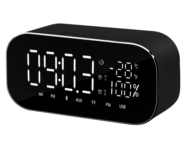 yAyusi S2 jam alarm radio audio nirkabel bluetooth subwoofer – Nextcool