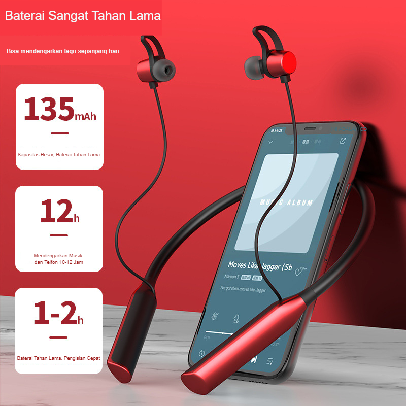 Headset Bluetooth Nirkabel Leher – Nextcool